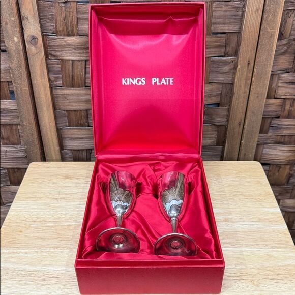 Kings Plate | Dining | Kingsplate Champagne Wine Silver Goblet Set ...